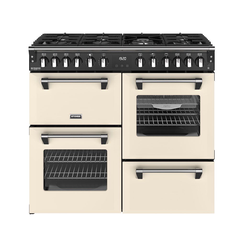 Stoves 444411872 Richmond Deluxe Dual Fuel Range Cooker | Cream – Knees ...