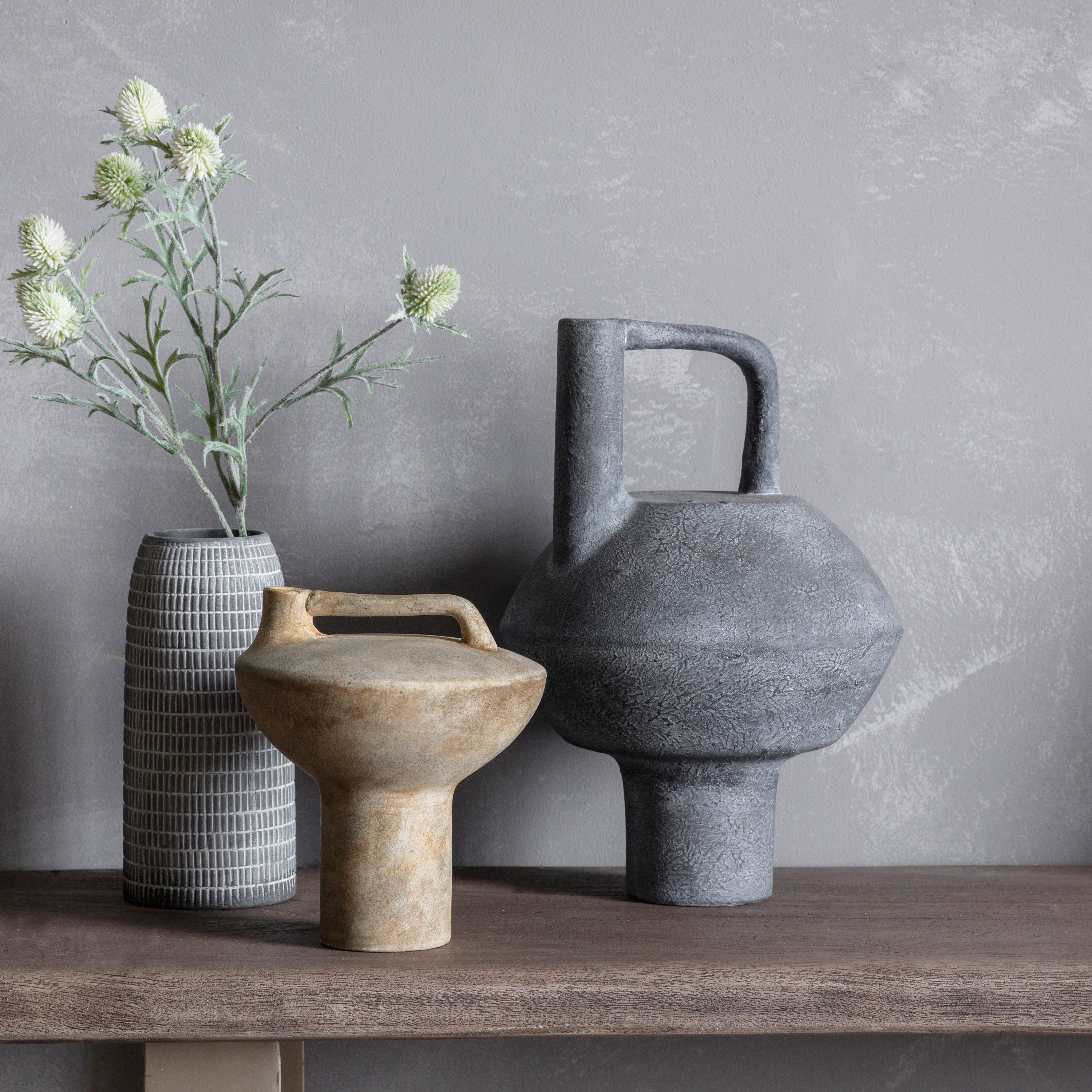 Mahki Vase | Grey Fossil | Knees.co.uk – Knees Home and Electrical