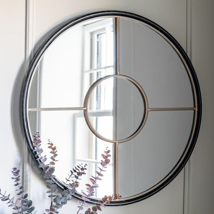 Rocca Large Round Mirror | Gold | Knees.co.uk – Knees Home and Electrical