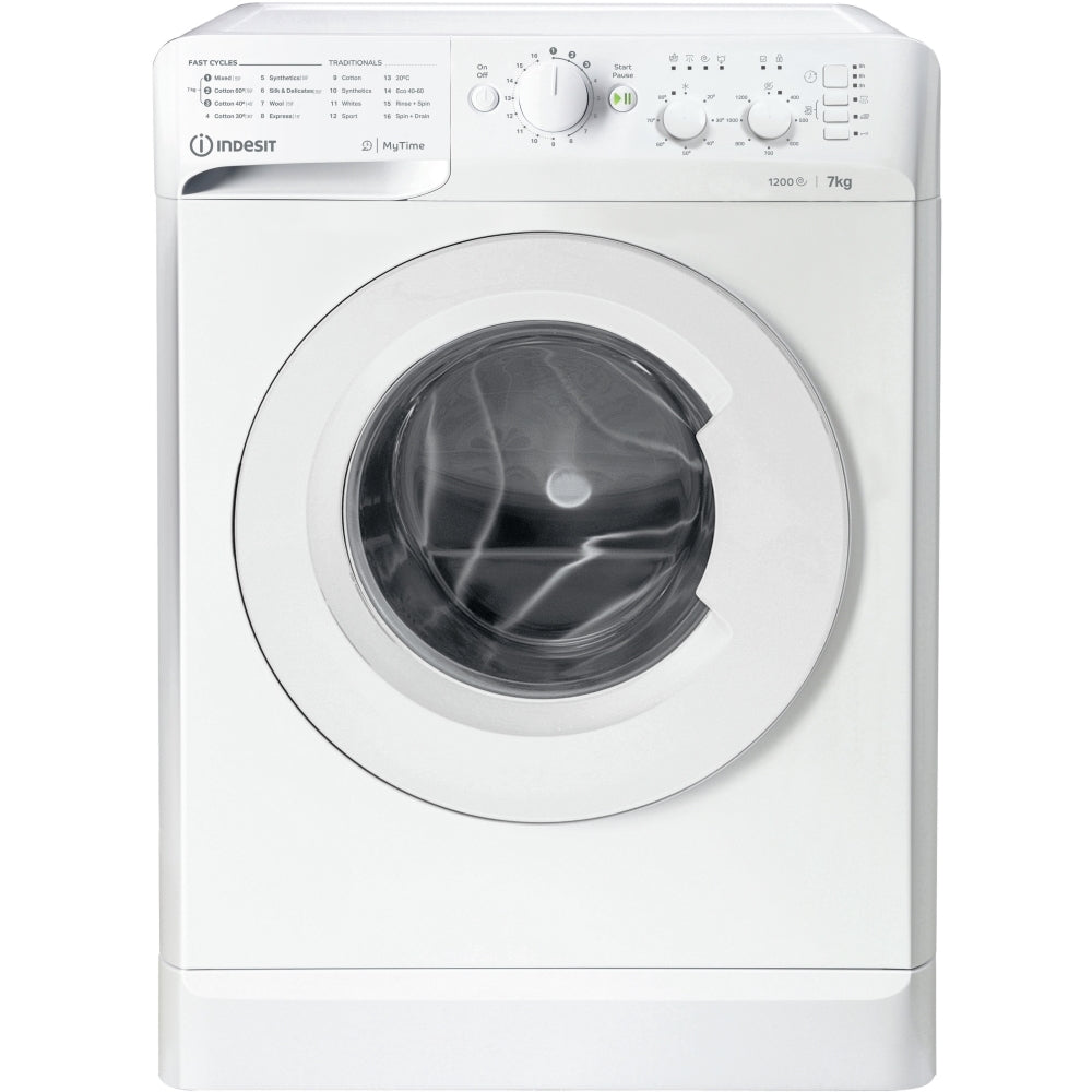 Indesit MTWC 71252 W UK 7kg 1200 Spin Washing Machine | White – Knees ...