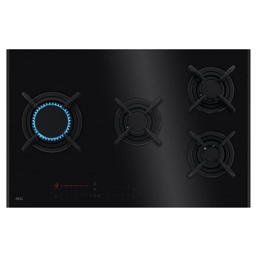 AEG HVB8453IB 80cm Gas Hob | Black – Knees Home and Electrical