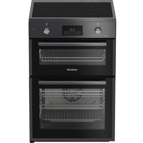 Blomberg HIRN651N 60cm Electric Double Oven Freestanding Cooker ...