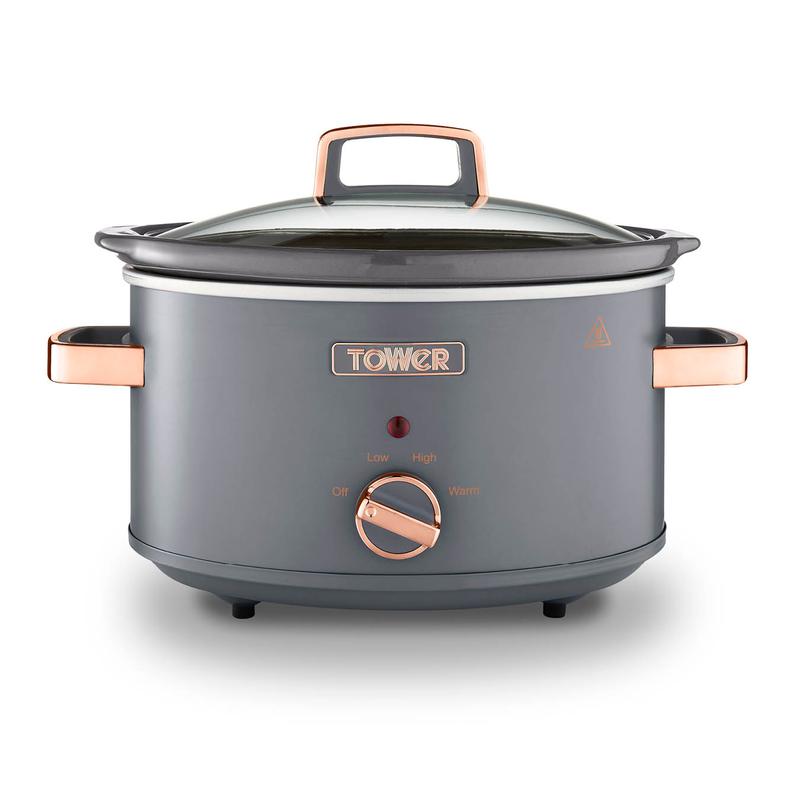 Tower T16042GRY 3.5L Slow Cookers | Grey | Knees.co.uk – Knees Home and ...